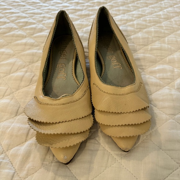 Shoes | Ginger Goff Cream Flats | Poshmark